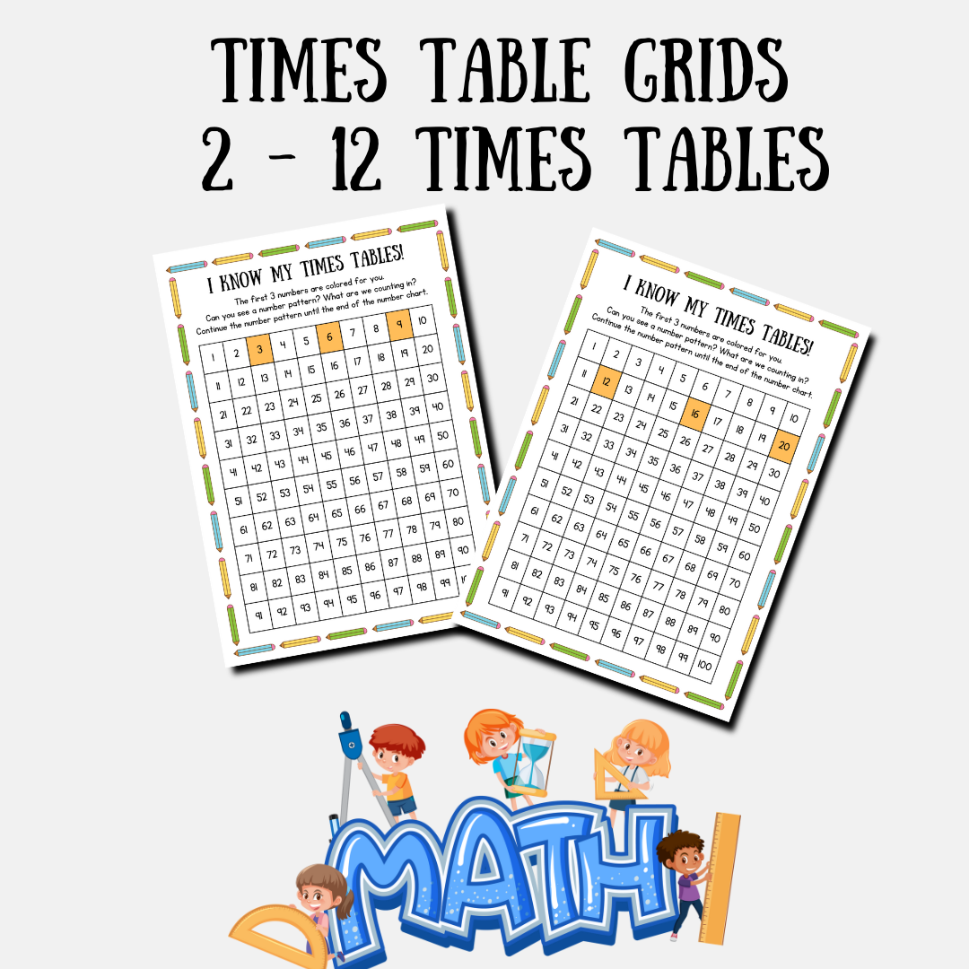 Times Tables Mastery Grids: Interactive Practice from 2 to 12 – Nuggets ...