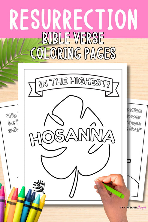 Resurrection Bible Verse Coloring Pages – Nuggets of Wisdom