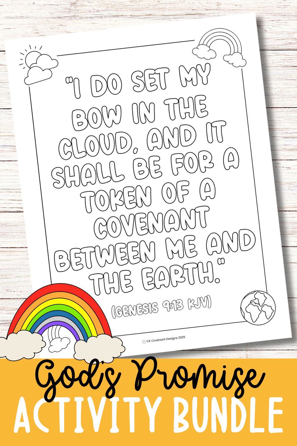 God's Rainbow Promise Activity Bundle – Nuggets of Wisdom