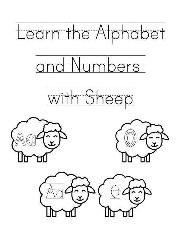 Sheep Alphabet and Number Tracing – Nuggets of Wisdom