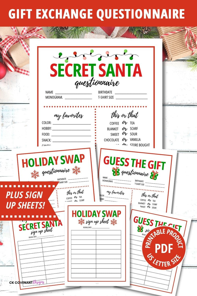 Gift Exchange Questionnaire – Nuggets of Wisdom