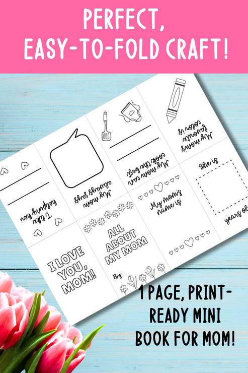 Foldable Mother's Day Mini Book Craft – Nuggets of Wisdom