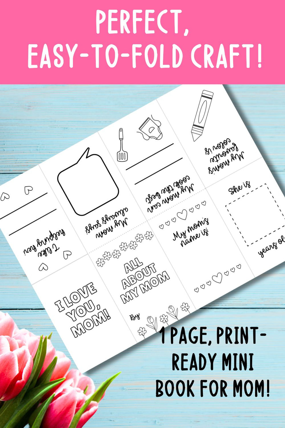 Foldable Mother's Day Mini Book Craft – Nuggets of Wisdom