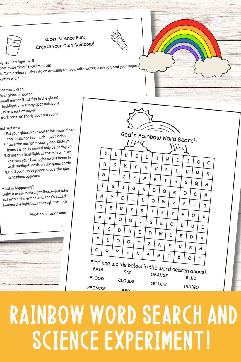 God's Rainbow Promise Activity Bundle – Nuggets of Wisdom