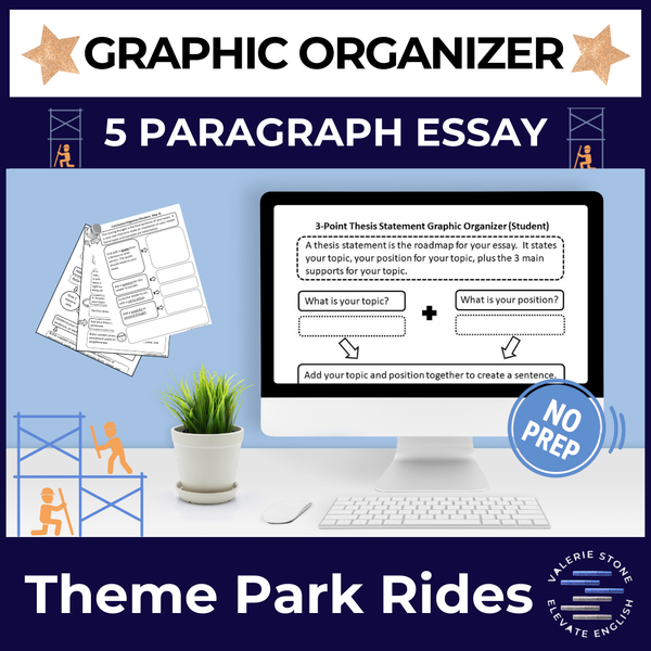 5-Paragraph Essay Graphic Organizer | Topic: Theme Park Rides – Nuggets ...