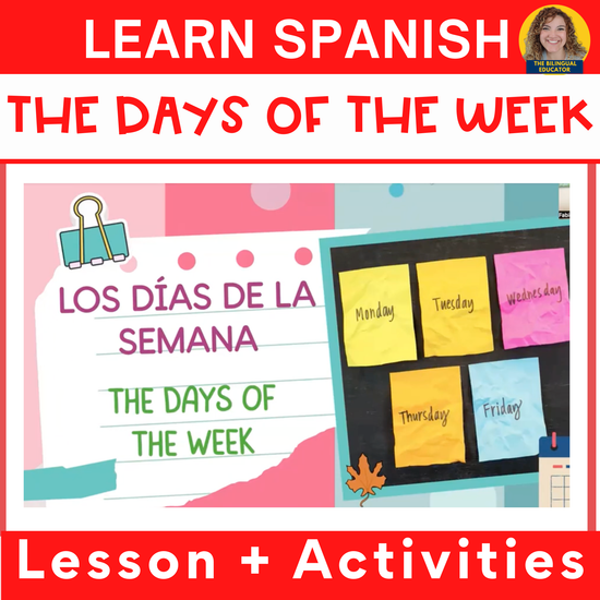 Learn Spanish: Days of the Week – Video Lesson + Printable Practice Pa ...