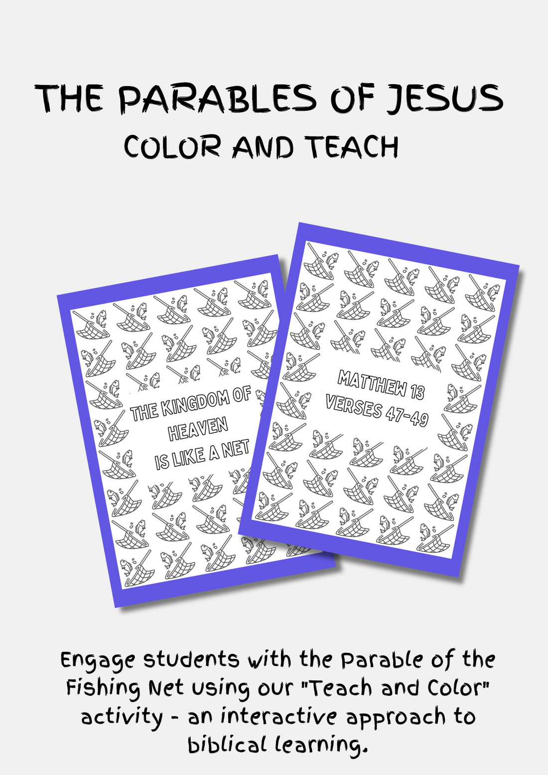 Parable of the Fishing Net - Color and Teach – Nuggets of Wisdom