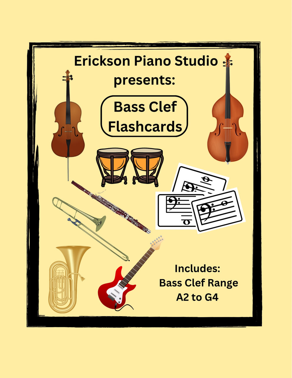Bass Clef Flashcards – Nuggets of Wisdom
