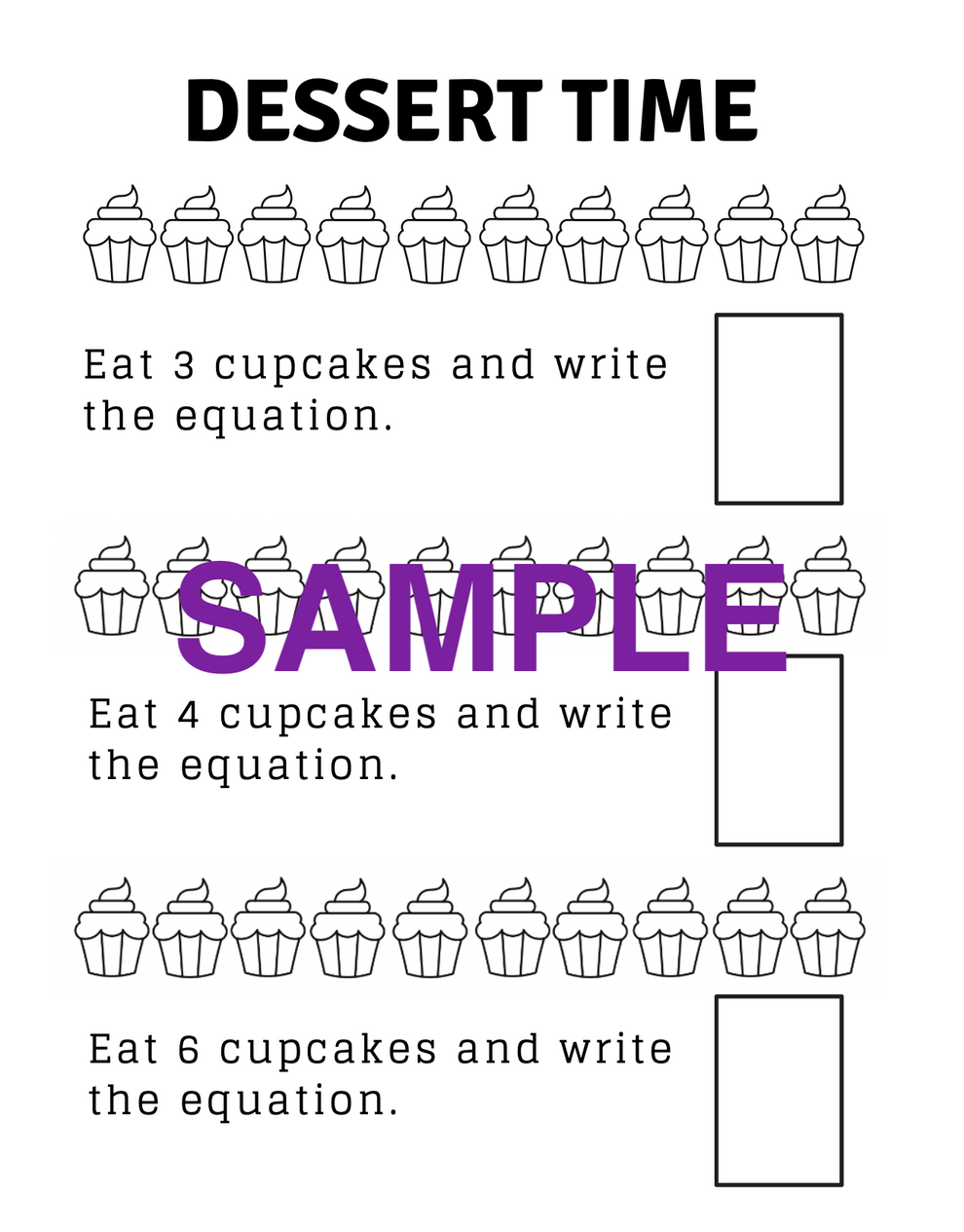 1st Grade Planets & Cupcakes Math Workbook! (6-pages) – Nuggets of Wisdom