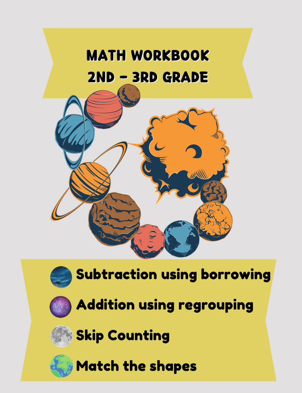 Space Themed Math Worksheets (2nd-3rd Grade) – Nuggets of Wisdom