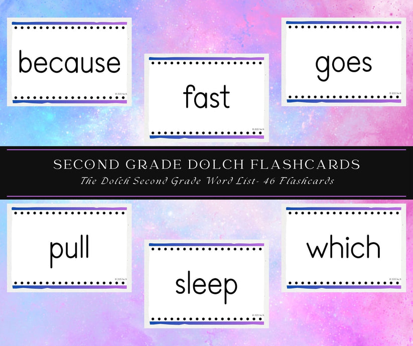 2nd Grade Dolch Sight Word Flashcards – Printable PDF – Nuggets of Wisdom
