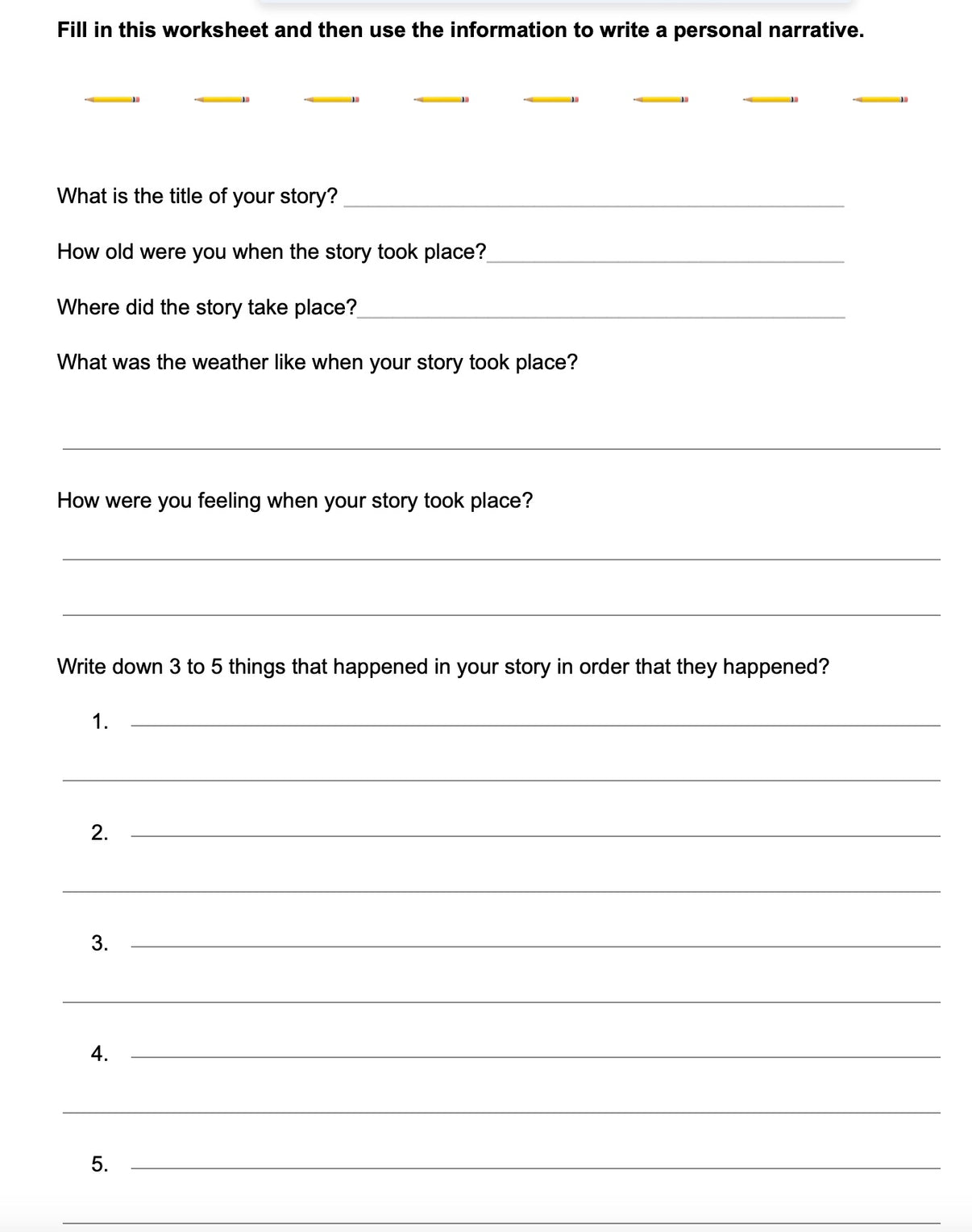 Personal Narrative Writing – Nuggets of Wisdom