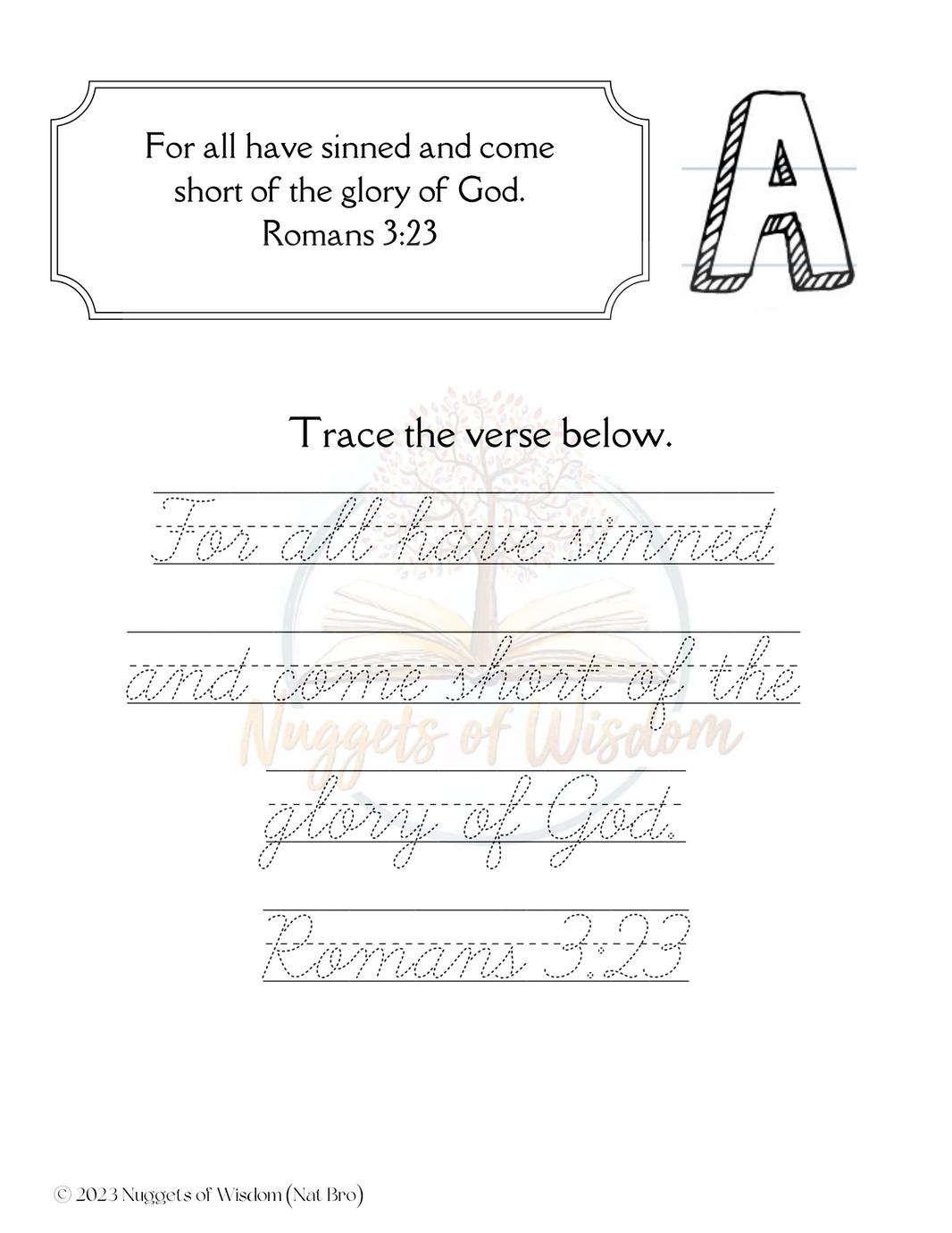 Christian Activities & Bible Lessons for Kids| Nuggets of Wisdom