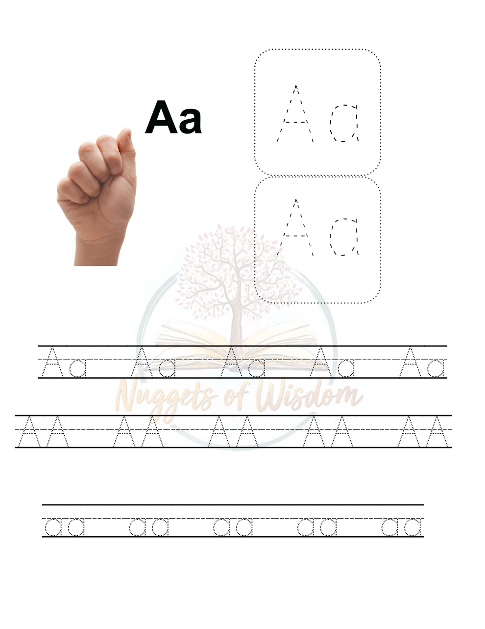 ASL ABC Alphabet Tracing Book – Nuggets of Wisdom