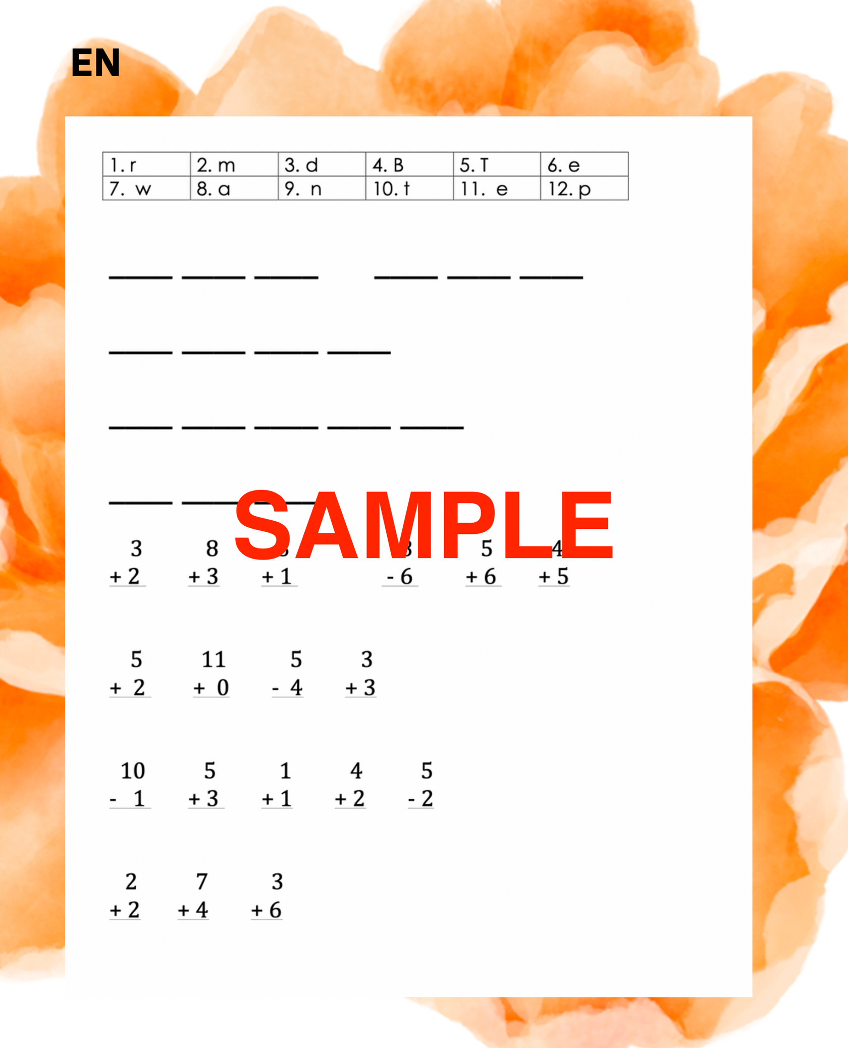CVC Word Families Secret Sentences & Single Digit Math – Nuggets of Wisdom
