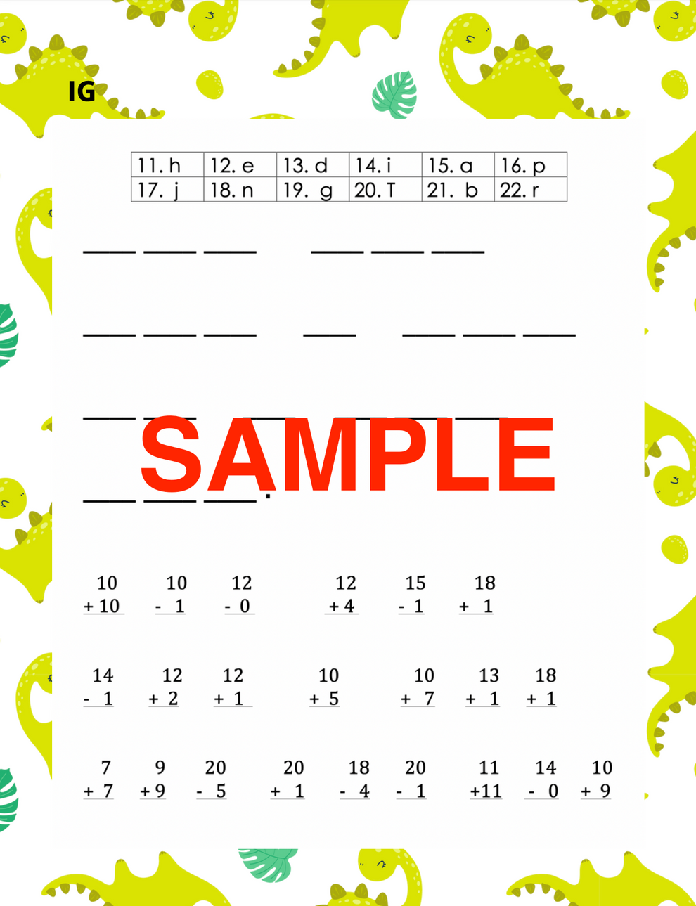 CVC Word Families Secret Sentences & Double Digit Math – Nuggets of Wisdom